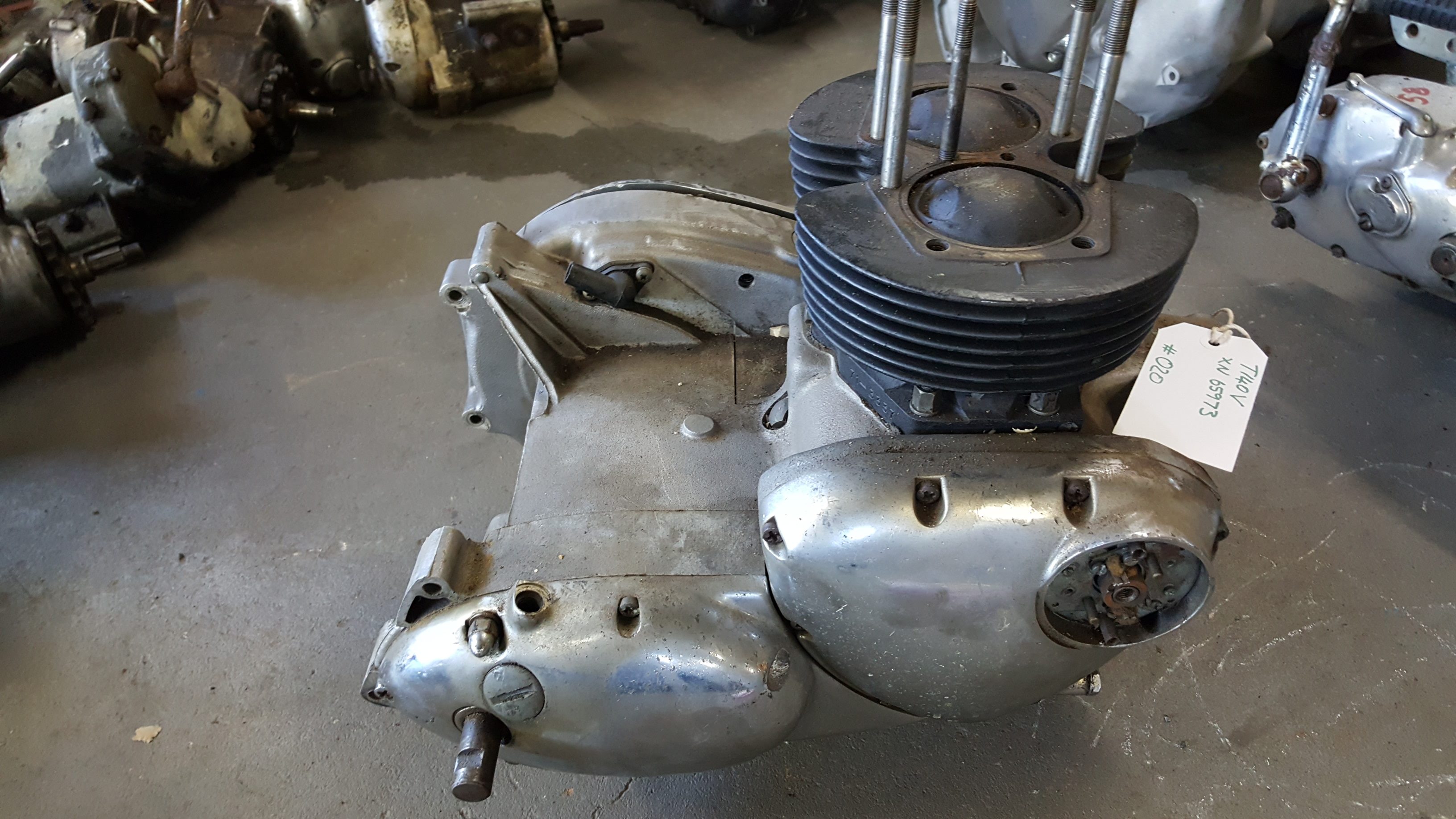 12/1975 TRIUMPH T140V XN65973 750CC 5 SPEED LEFT SHIFT ENGINE GEARBOX ...
