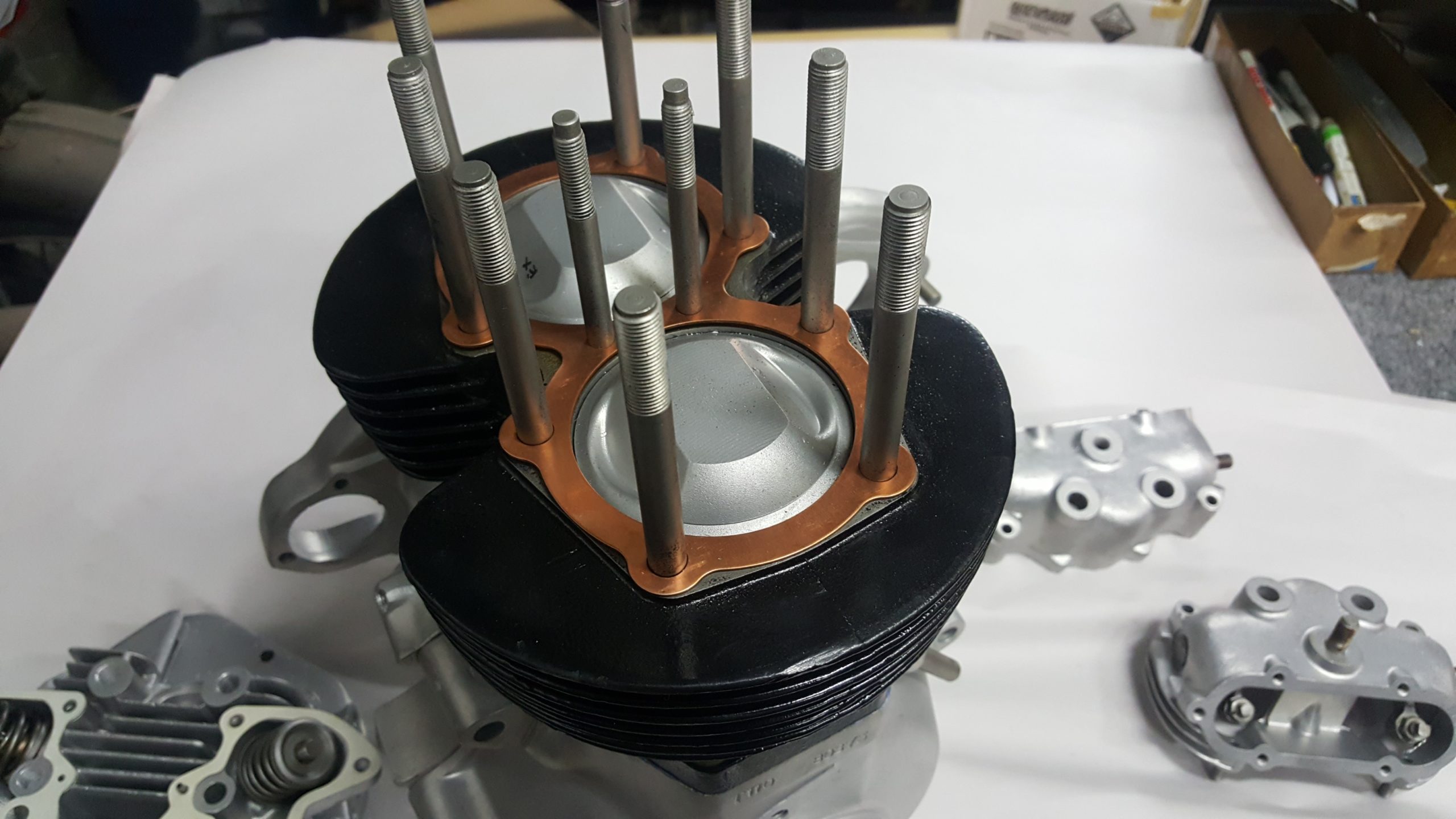 1956 PRE UNIT TRIUMPH T110 LARGE BEARING SONNY ROUTT 750 SHORT STROKE ...