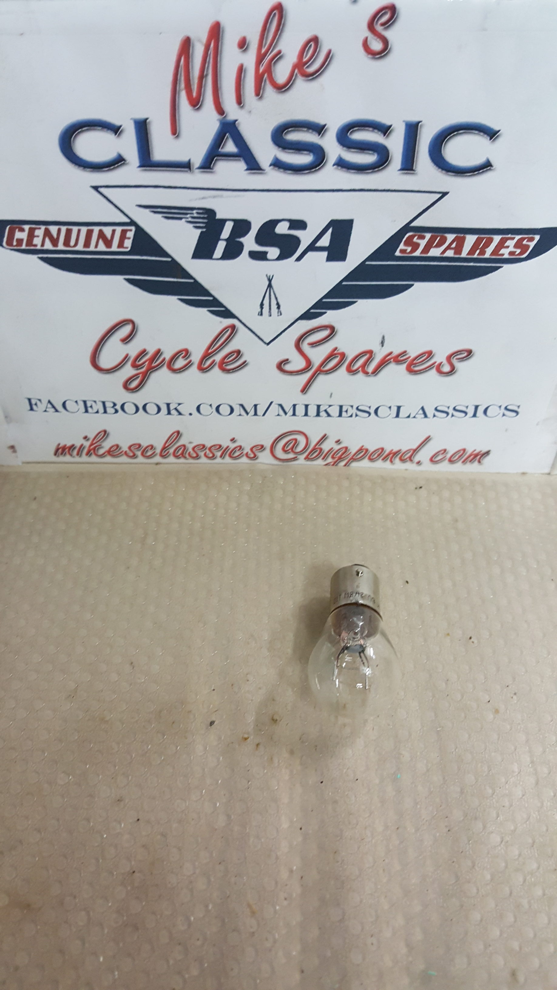 NEW BSA TRIUMPH 6 VOLT STOP TAIL LIGHT BULB 18/5W | Mikes Classic Cycle ...