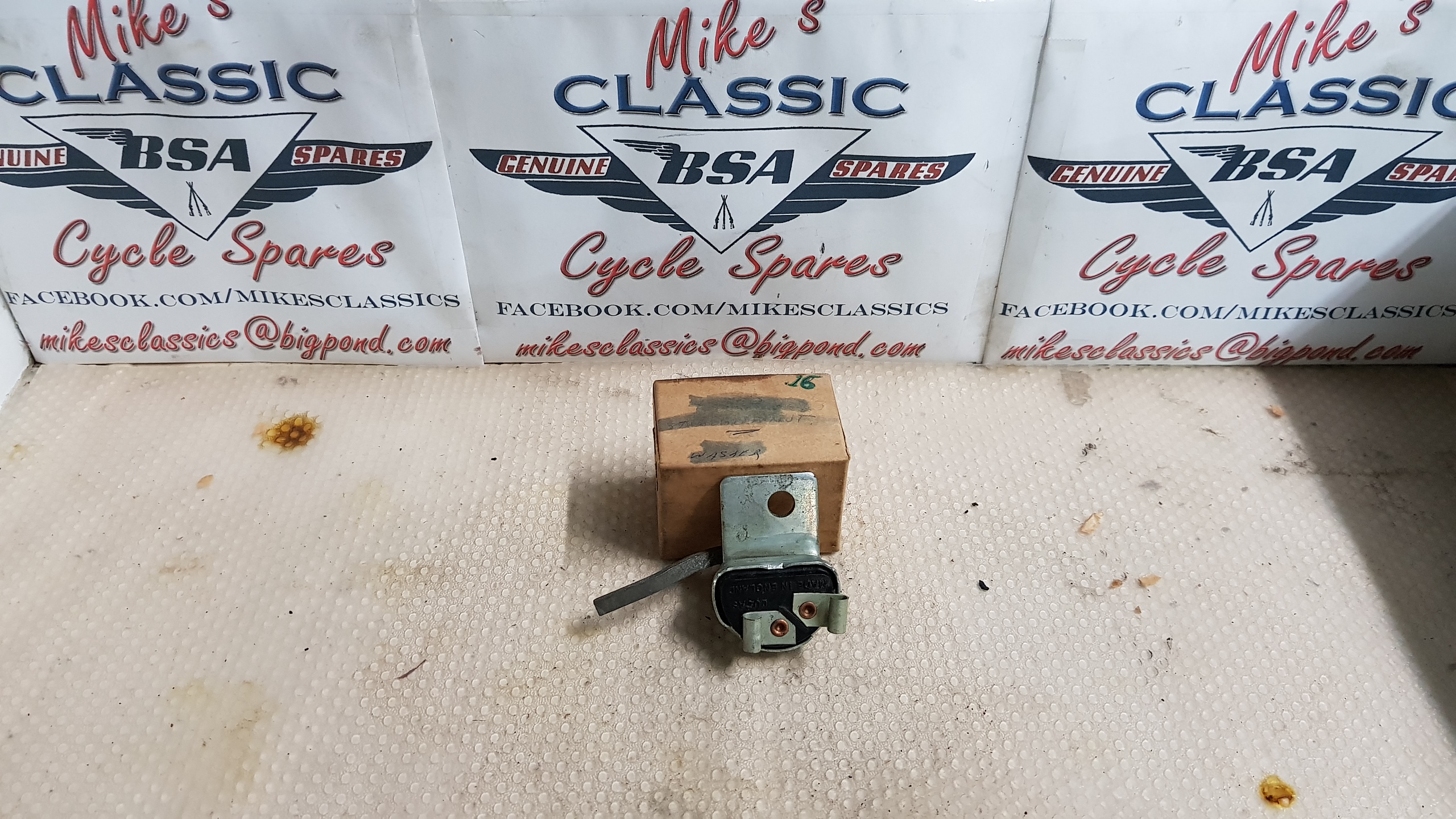 NOS LUCAS BRAKE LIGHT SWITCH 34257 BSA A10 GENUINE LUCAS NOS NOT ...