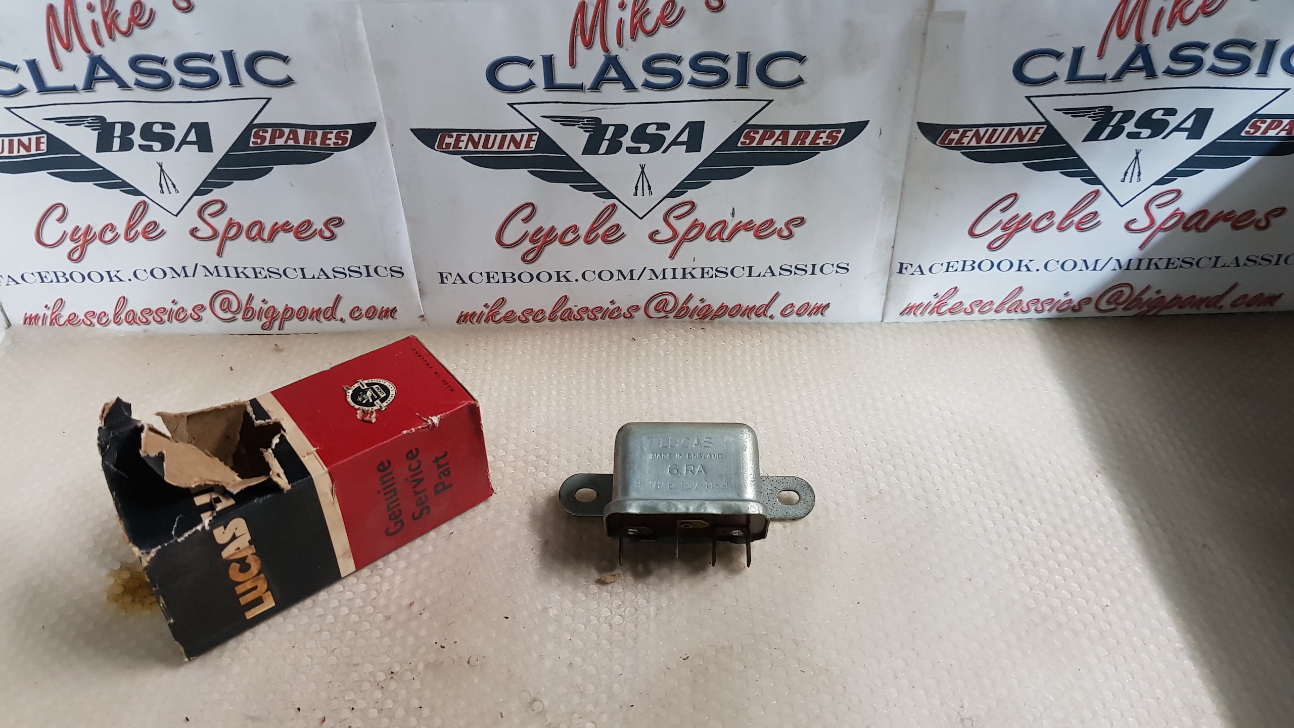 NOS Lucas SRB402 33188 33358 26RA 12v 20A relay DAC1027 BSA TRIUMPH ...