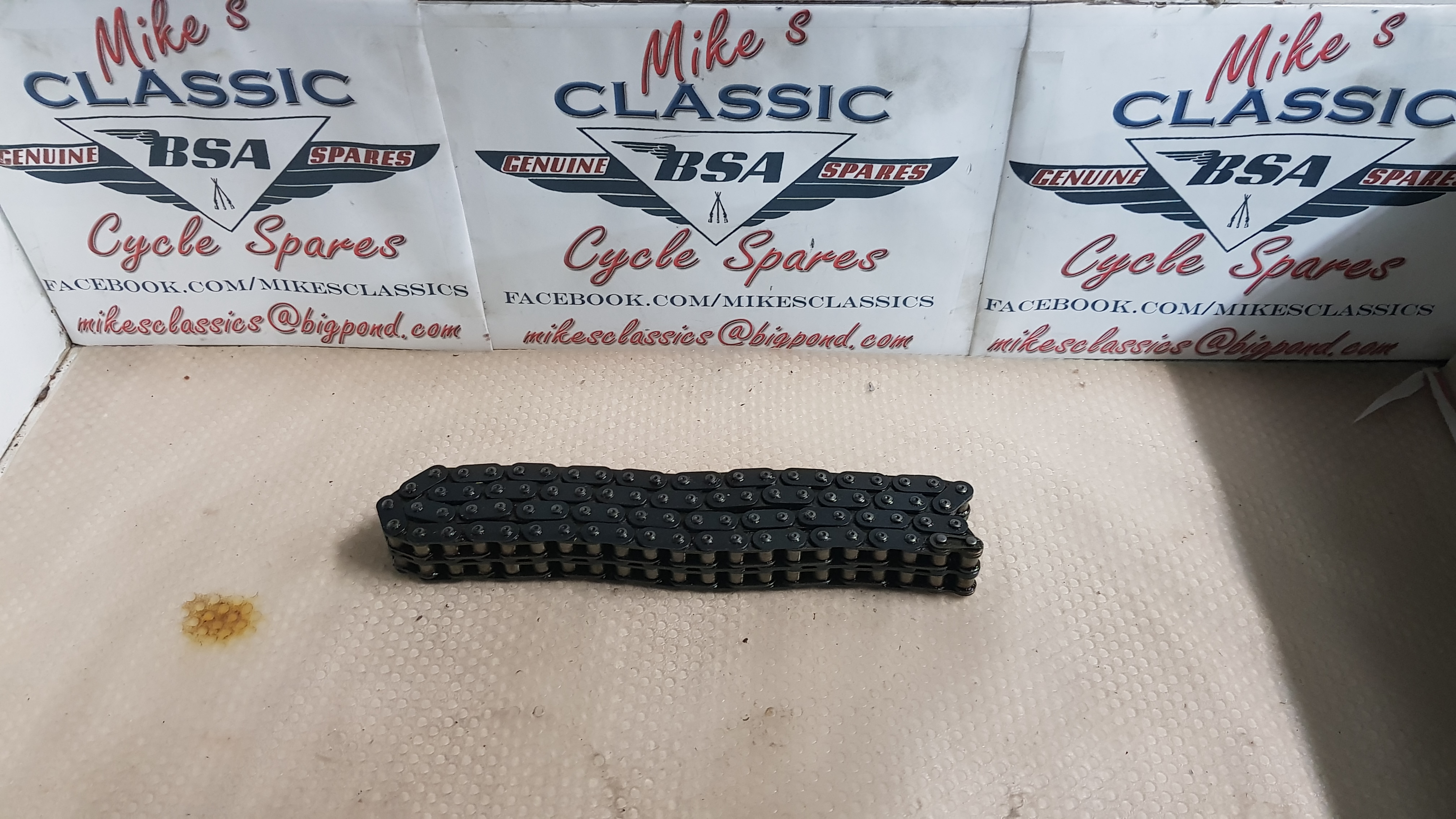 NOS BSA A7 A10 Duplex Plunger 1946-54 Primary Chain Renold 80 Links 67 ...