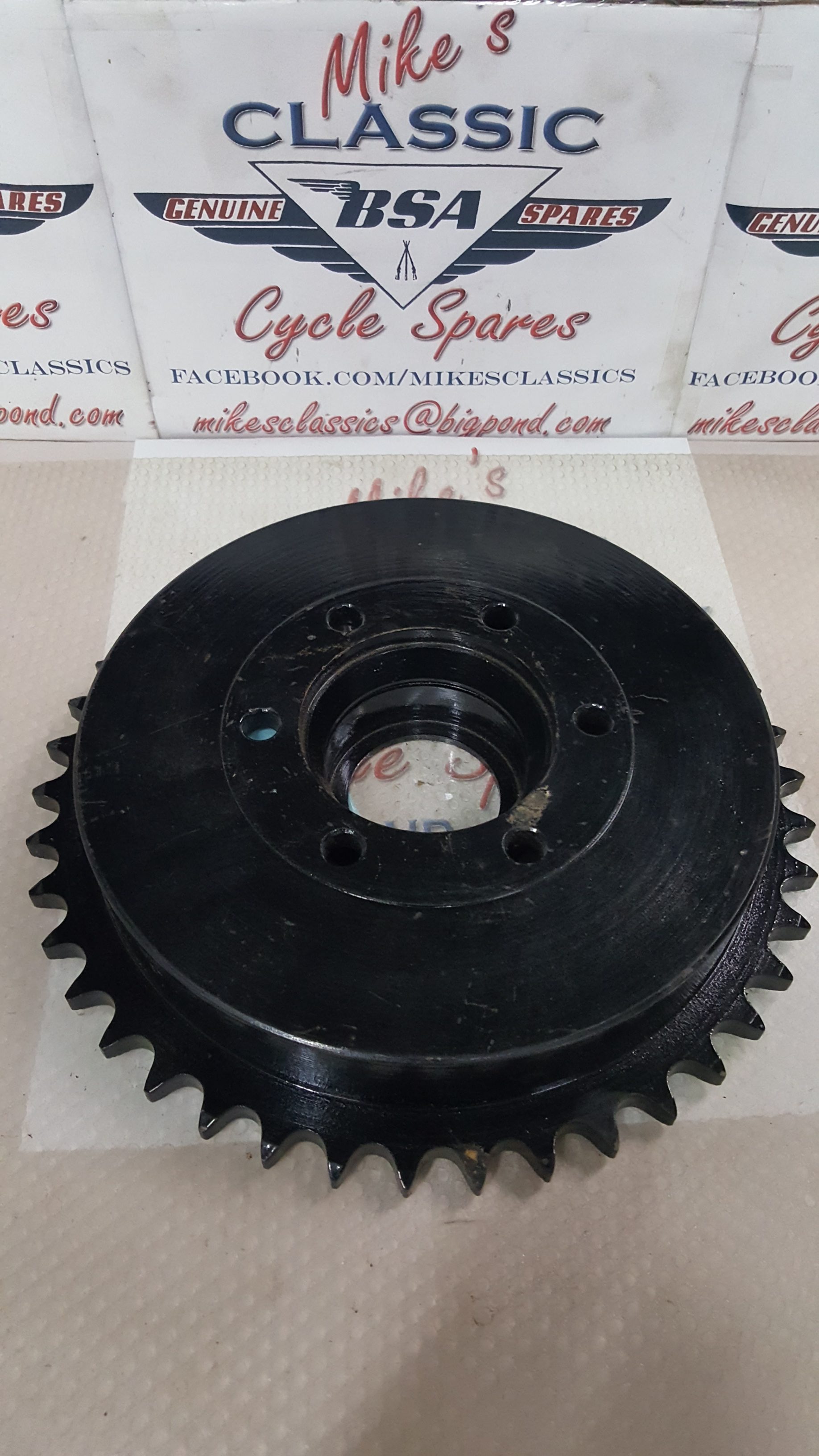BSA A7 A10 REAR BRAKE DRUM WHEEL 42T SPROCKET 67-6150 | Mikes Classic ...